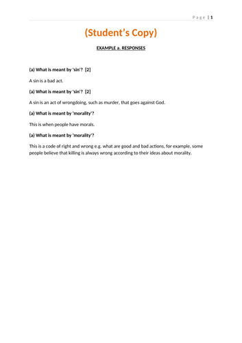 Eduqas Walk Through Mock - WJEC | Teaching Resources