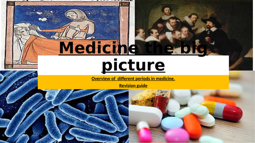 Complete overview revision guide for medicine unit ( history, GCSE 9-1 ...