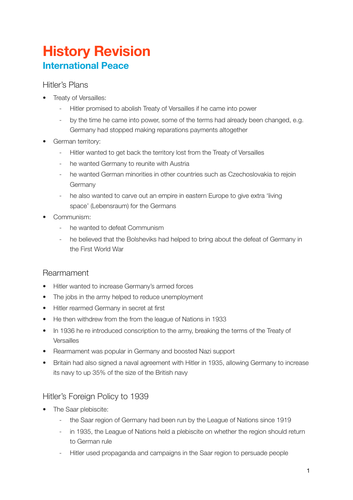 CAMBRIDGE IGCSE History Notes (Bundle) | Teaching Resources