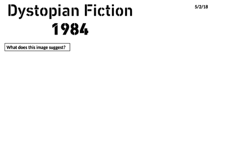 Dystopia - 1984 | Teaching Resources