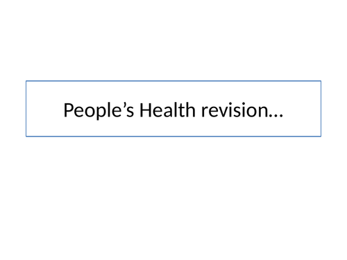 SHP History People's revision task | Teaching Resources
