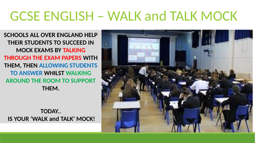 Edexcel GCSE English Language Paper 1 Mock / Revision Workshop ...