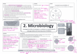 Microscopy and microbiology required practical revision 9-1 AQA ...