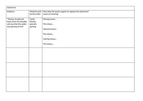 AQA English Language question 4 evaluation Paper One The Shrinking Man ...