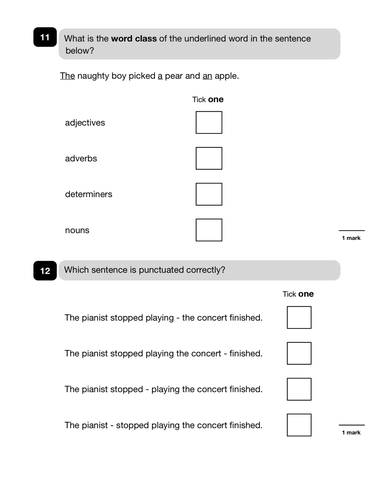 Practise SATS SPAG Grammar Tests: Pack 3 (9-12 years) | Teaching Resources Practise SATS SPAG Grammar Tests: Pack 3 (9-12 years) | Teaching Resources