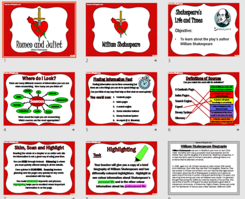 Romeo and Juliet - An Introduction to Shakespeare | Teaching Resources