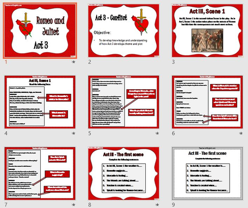 Romeo and Juliet - Act Three | Teaching Resources