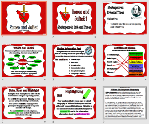 Romeo and Juliet - Unit of work | Teaching Resources
