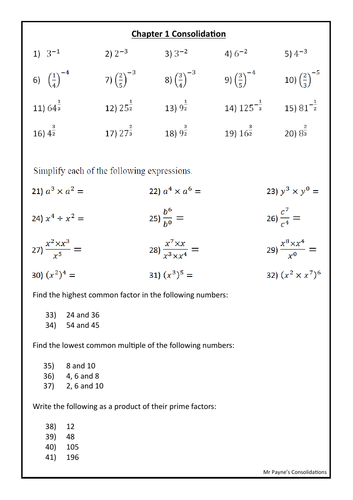 Revision Worksheets for GCSE Maths 9-1 Higher Pearson Textbook ...