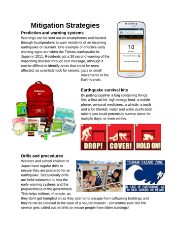 GCSE GEOG - OCR B - Mitigation Strategies fact sheet | Teaching Resources