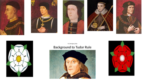 A Level History pre course or bridging task. Background to the Tudors ...