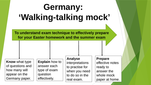 Weimar and Nazi Germany Edexcel 9-1 Walking-talking mock (Exam ...
