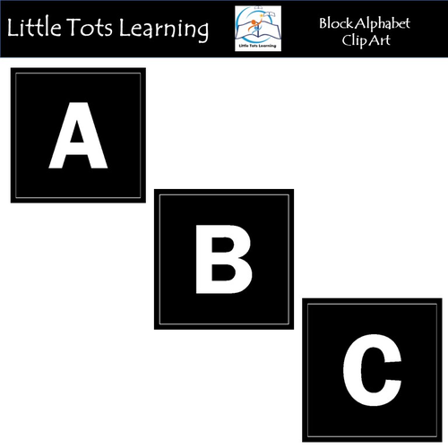 Alphabet Block Clip Art - Commercial Use | Teaching Resources