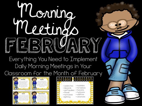 February Morning Meetings | Teaching Resources