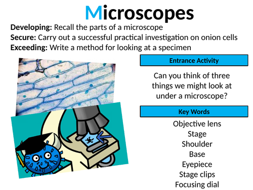 GCSE Biology: Microscopes (Lesson 11) | Teaching Resources