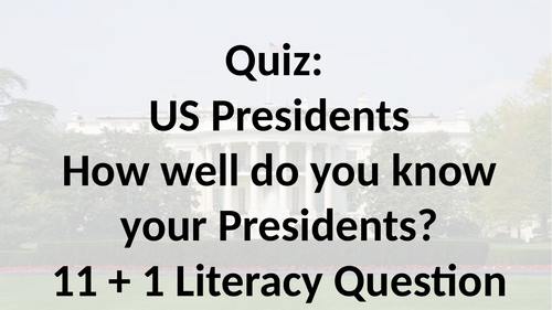 US Presidents Quiz - History/Tutor Activity - Wolsey Academy | Teaching ...
