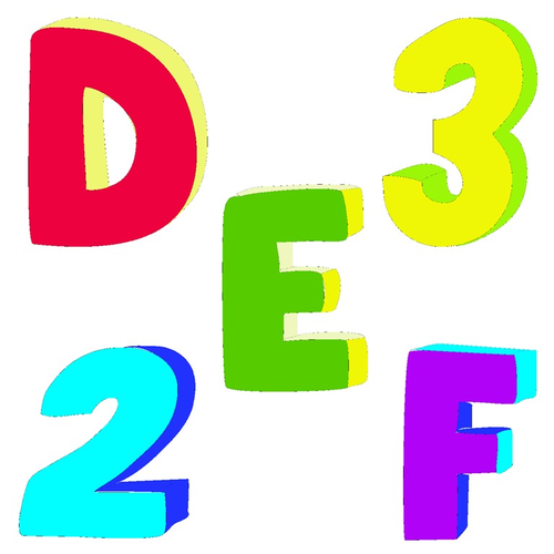 COLORFUL Alphabet and Numbers Clip Art - Commercial Use | Teaching ...