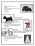 7 Advertisement Comprehensions | Teaching Resources