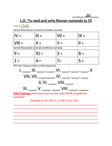 Roman Numerals **3 Lessons in One** - KS2 | Teaching Resources