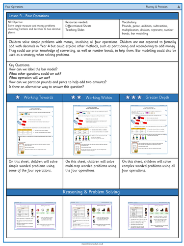Year 4- Money- week 2- differentiated worksheets White Rose Style ...