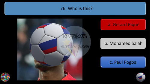 Football World Cup Quiz 2022 | Teaching Resources