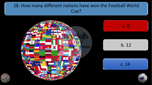 Football World Cup Quiz 2022 | Teaching Resources