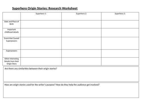 Heroes Full Unit | Teaching Resources