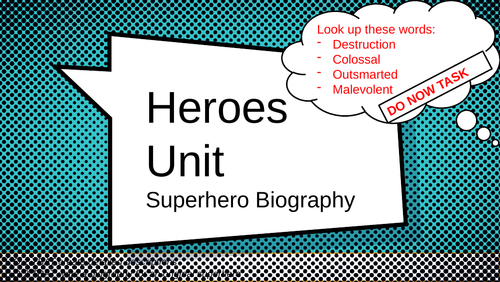 Heroes Full Unit | Teaching Resources