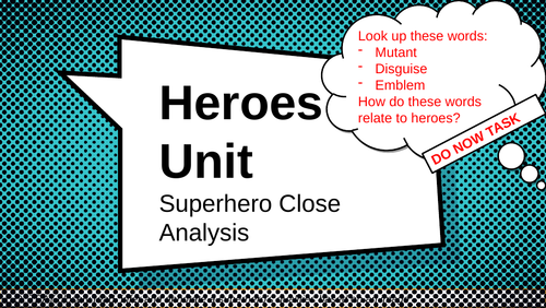 Heroes Full Unit | Teaching Resources