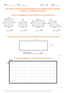 Area and Perimeter - Year 4 (Unit of Work) | Teaching Resources