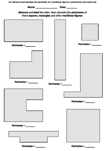 Area and Perimeter - Year 4 (Unit of Work) | Teaching Resources