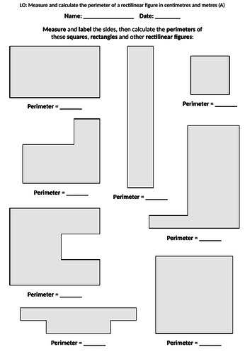 Area and Perimeter - Year 4 (Unit of Work) | Teaching Resources
