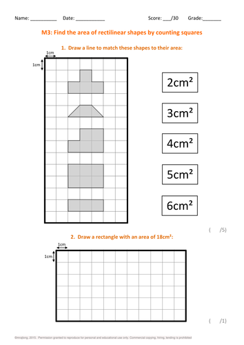 Area and Perimeter - Year 4 (Unit of Work) | Teaching Resources