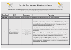 Area and Perimeter - Year 4 (Unit of Work) | Teaching Resources