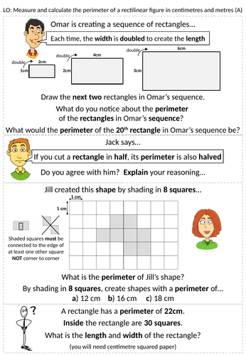 Area and Perimeter - Year 4 (Unit of Work) | Teaching Resources