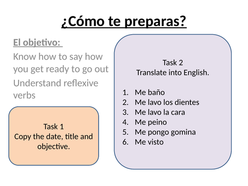 Como te preparas? 2 - Reflexive verbs | Teaching Resources