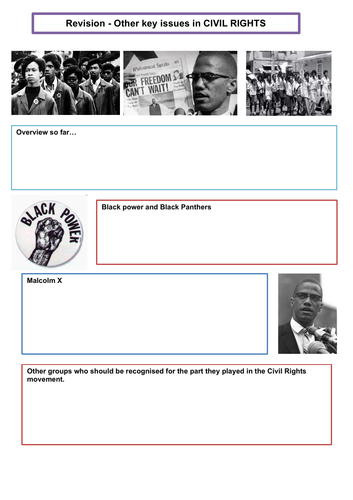 USA 1945-1974 Revision - Civil Rights OCR Modern World A GCSE ...