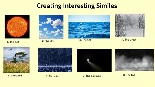 Similes, Metaphors, Personifications | Teaching Resources