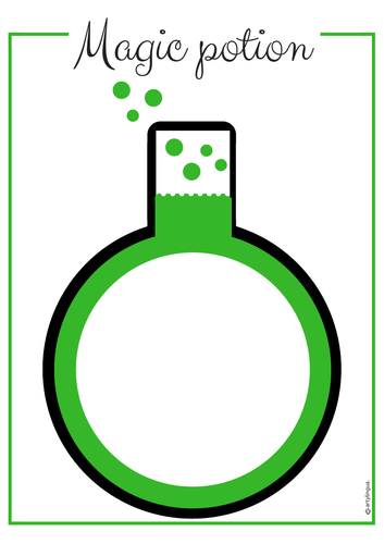 Magic potion template set | Teaching Resources