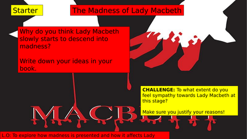 Macbeth: Lady Macbeth's Madness | Teaching Resources