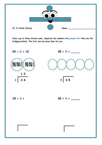 Division Worksheet | Teaching Resources