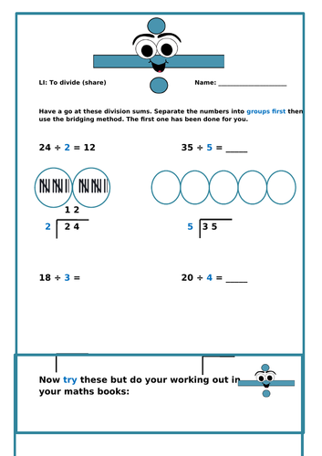 Division Worksheet | Teaching Resources