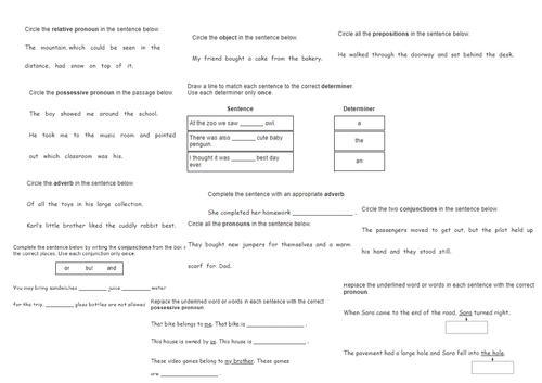 KS2 SATs Grammar, Punctuation and Spelling Question Mats | Teaching ...