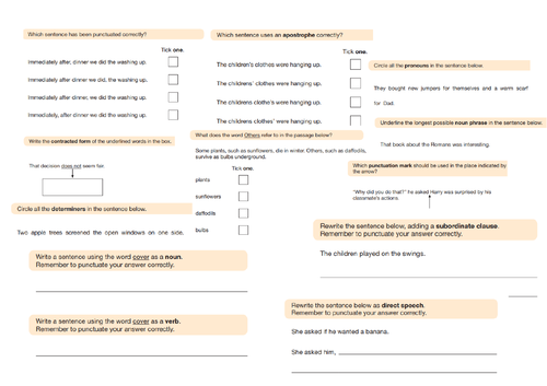 KS2 SATs Grammar, Punctuation and Spelling Question Mats | Teaching ... KS2 SATs Grammar, Punctuation and Spelling Question Mats | Teaching ...