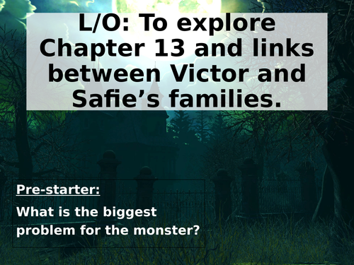 Frankenstein GCSE Chapter 13 and 14 PLUS Elizabeth, Safie, Women ...
