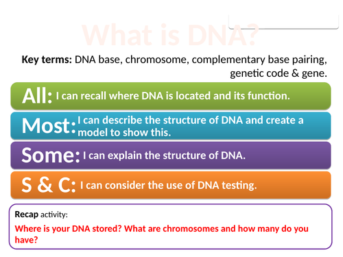 Cb3 Genetics Edexcel Combined Science Teaching Resources