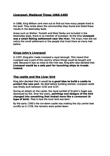 History of Liverpool | Teaching Resources