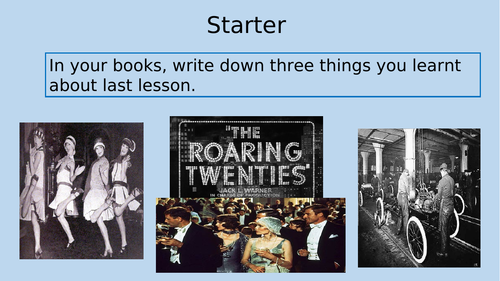 1920's America | Teaching Resources