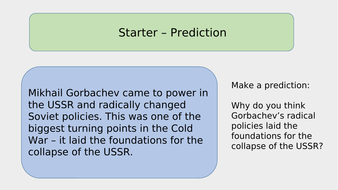 Gorbachev's new thinking | Teaching Resources