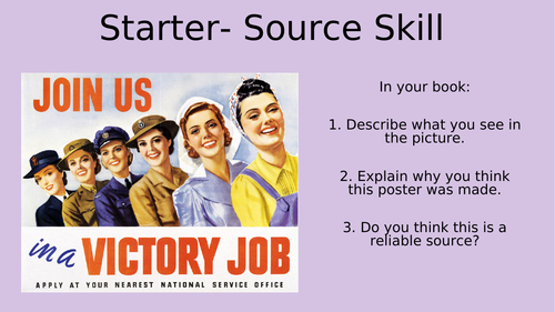 Role of women in WW2 | Teaching Resources